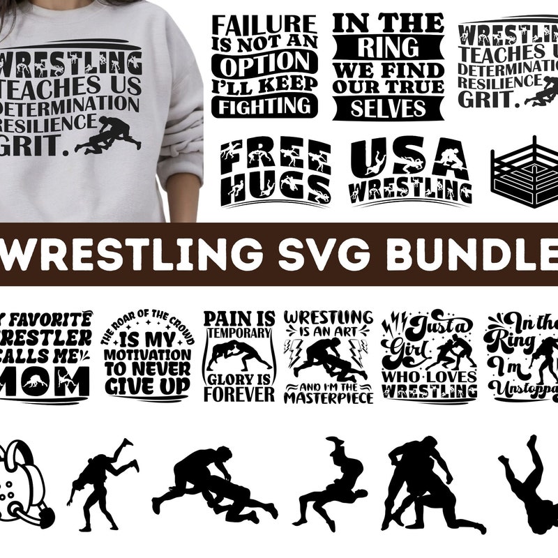 Wrestling Svg Bundle - Etsy