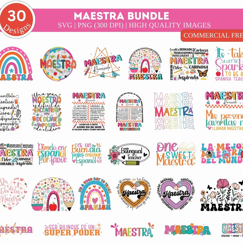 Spanish Teacher Svg - Etsy