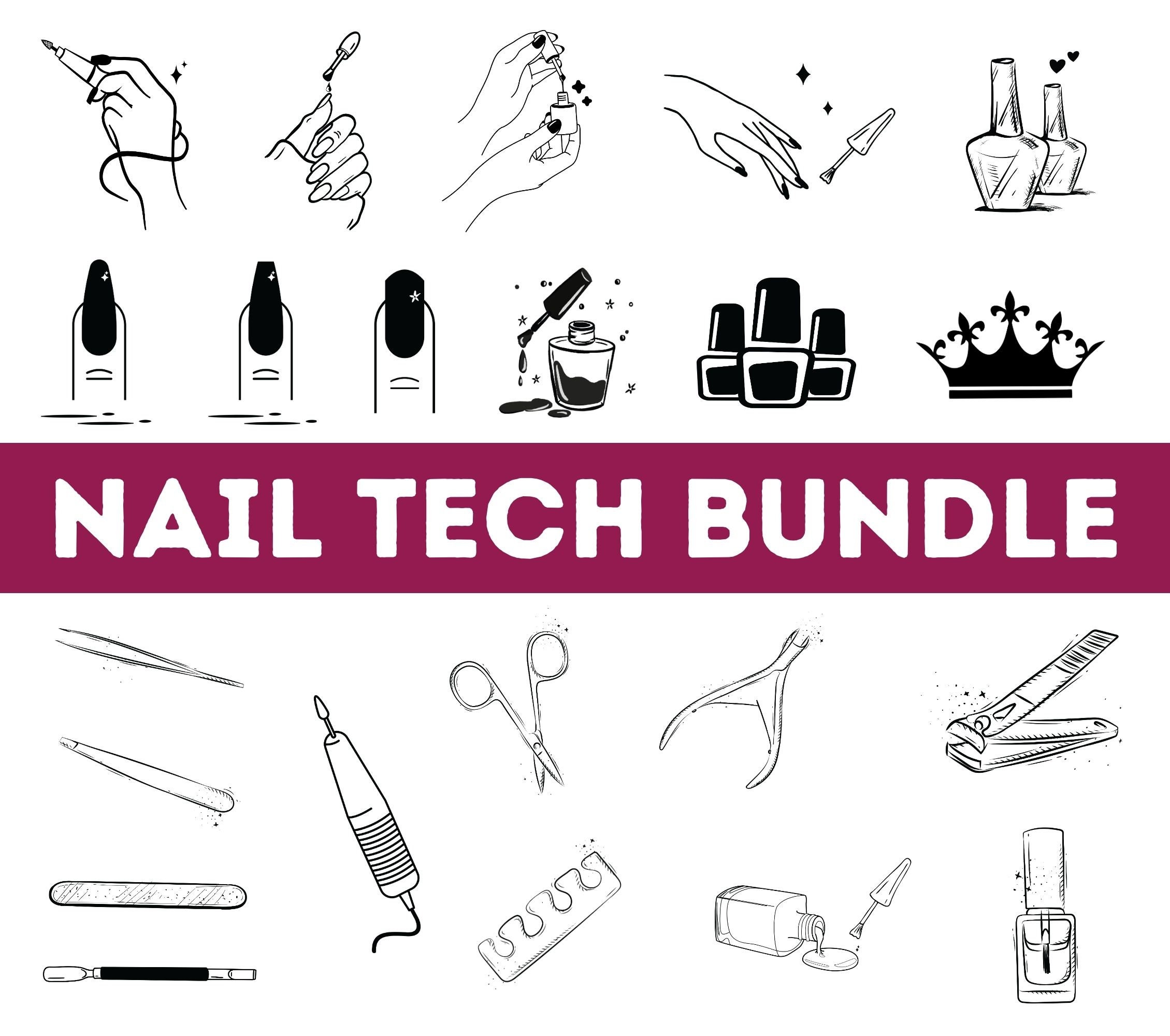 Nail Tech SVG Bundle Nail Artist Svg Files Nails Svg Beauty Svg Beauty ...