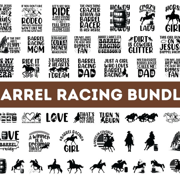 Barrel Racing Svg - Etsy