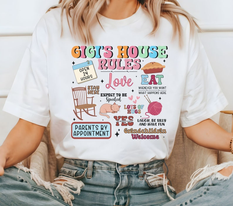 Gigi's House Rules PNG Grandmother PNG Mamaw's House Rules Png Expect ...