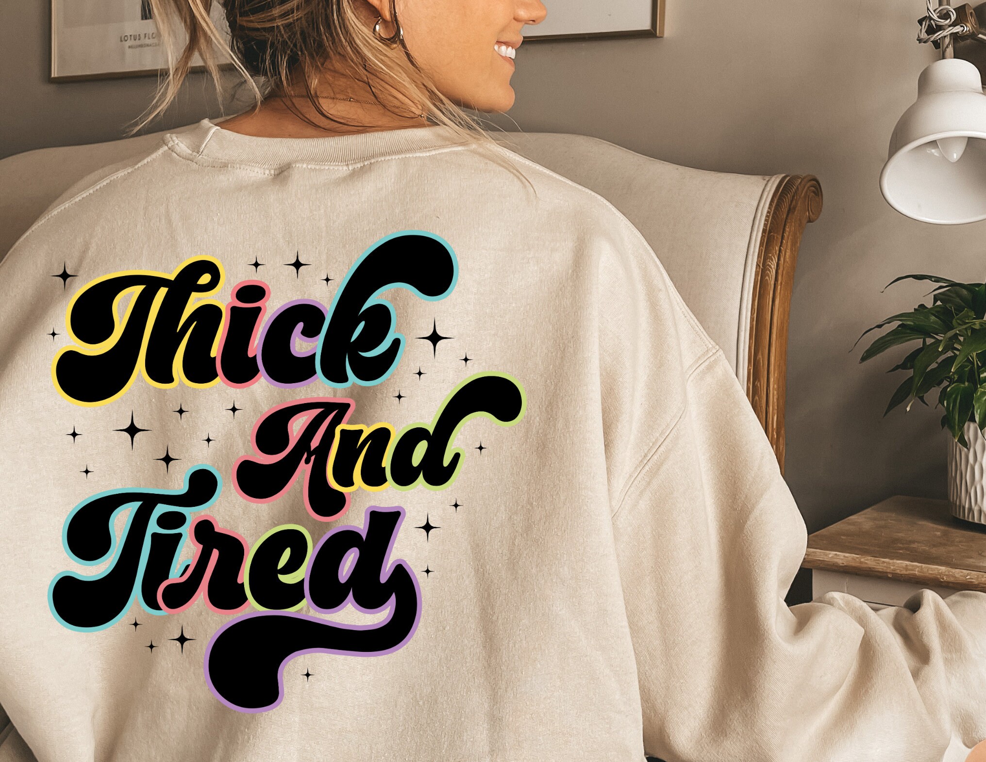 Thick and Tired SVG, Thick and Tired PNG, Thick Svg, Tired Svg, Neon ...