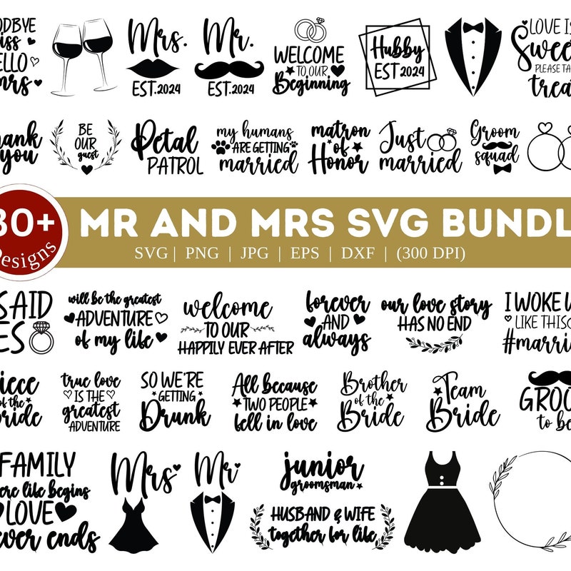 Mr and Mrs Svg - Etsy
