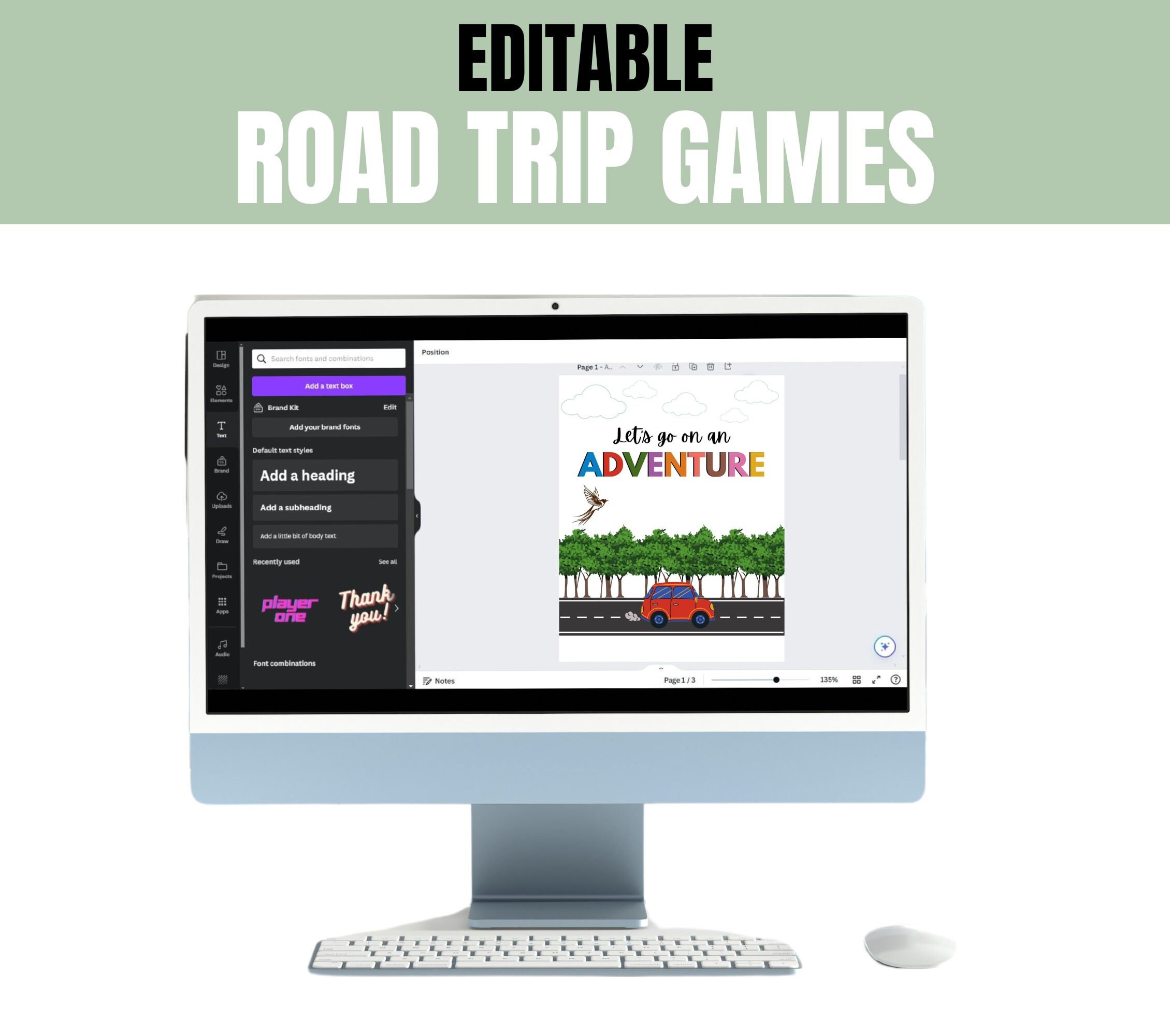 Mega Kids Road Trip Games, Travel Activities, Road Trip Games Bundle ...