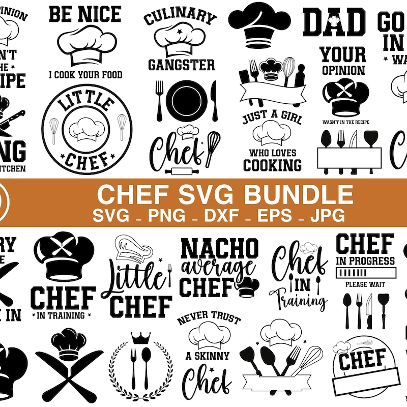 Chef Svg - Etsy