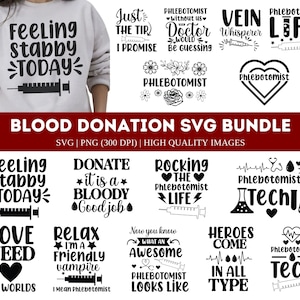 Blood Donation SVG Bundle| Blood Donation PNG Bundle| Boold Donation ...