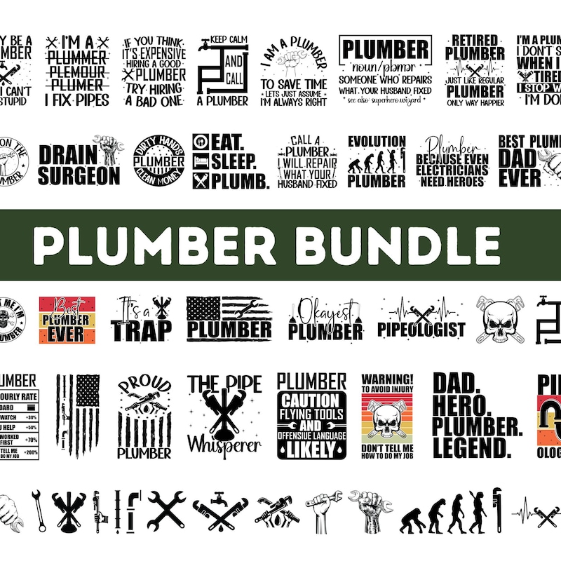 Plumber Svg - Etsy