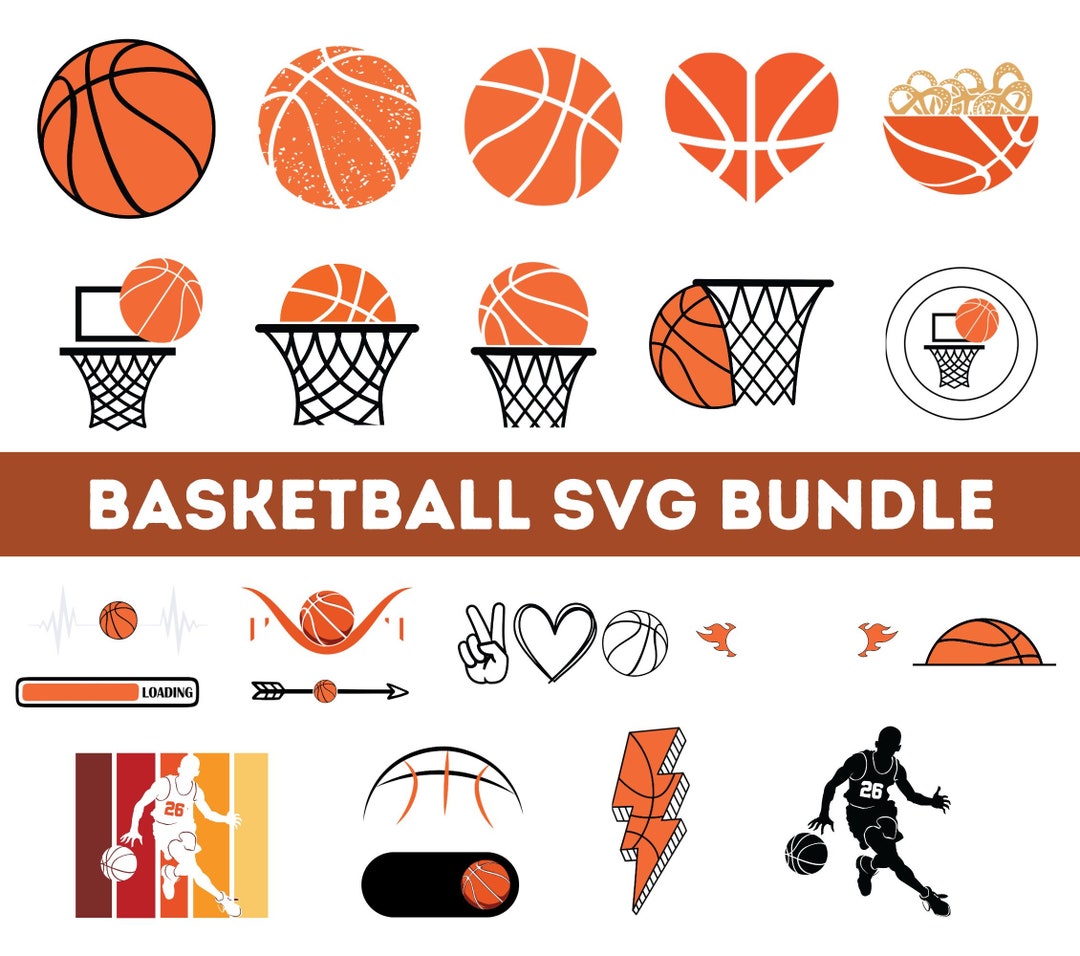 Basketball Monogram SVG PNG Bundle Basketball Name Number Svg Senior ...