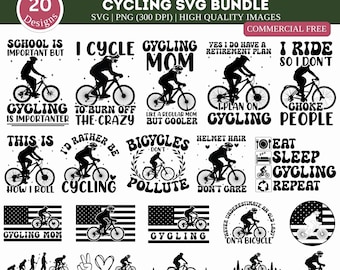 Bicycle SVG Bundle, Bicycle PNG Bundle, Bicycle Clipart, Bicycle SVG ...