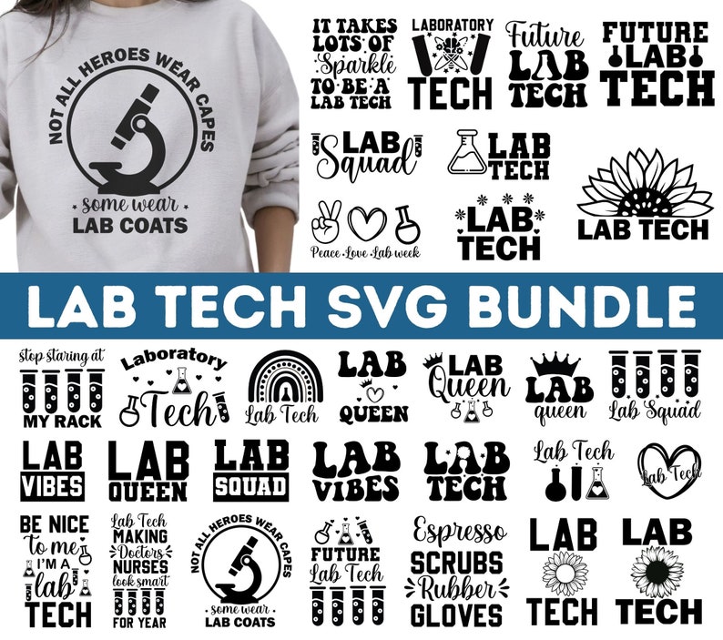 Lab Tech SVG PNG Bundle Technician Svg Science Svg Chemistry Svg Lab ...