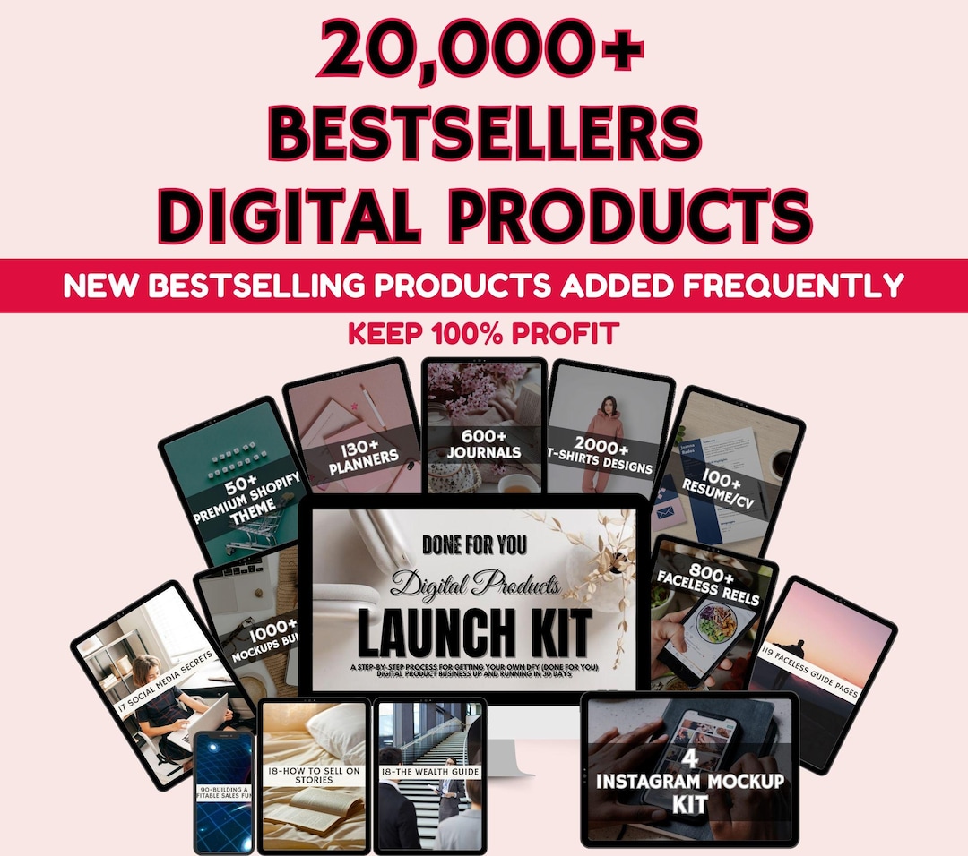 20,000+ Done for You Resell Digital Products Bundle Ideal for Passive ...