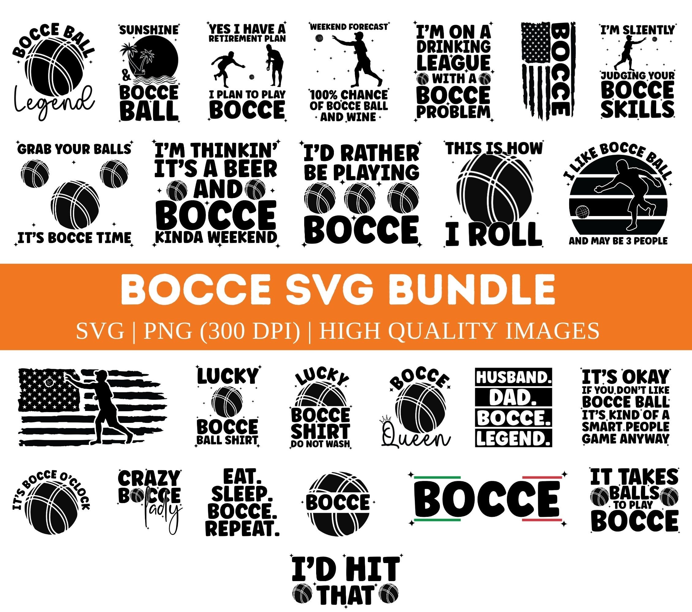 Bocce SVG Bundle, Bocceball SVG Bundle, Bocceball Svg, Bocce Svg, Ball ...
