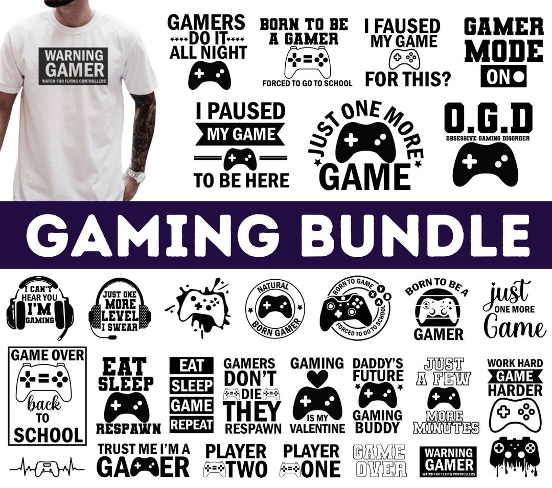 Gamer SVG PNG Bundle| Funny Gamer Svg| Gamer Svg| Video Games Svg| Boys ...