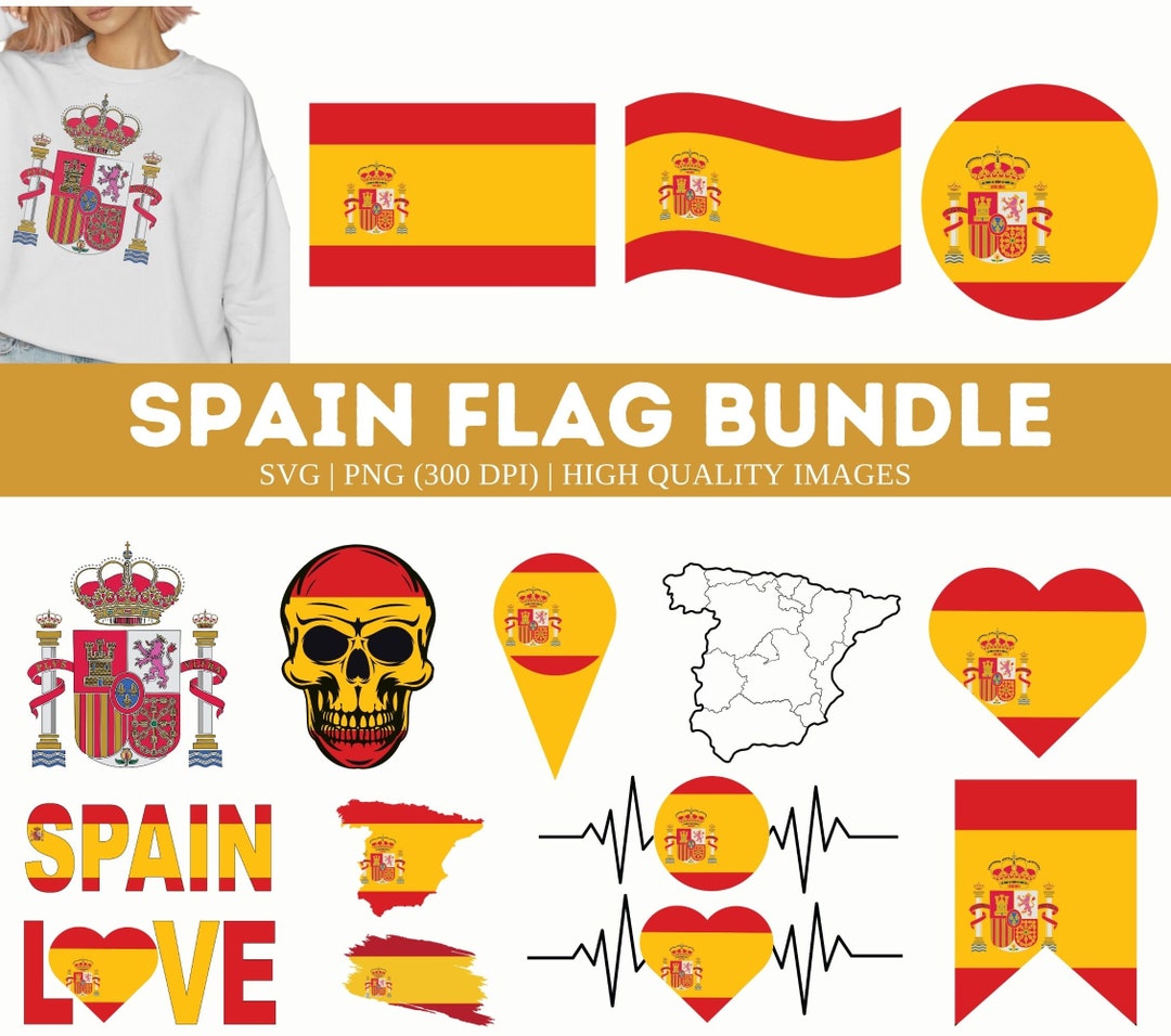 Spain Themed Clipart SVG PNG Bundle| Travel Clipart| Europe Clipart ...