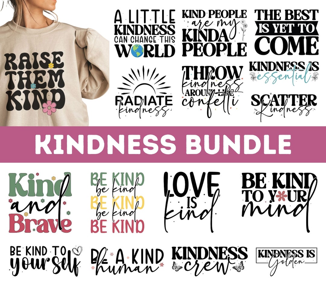 Kindness SVG Bundle| Be Kind Svg| Inspirational Svg| Motivational Svg ...