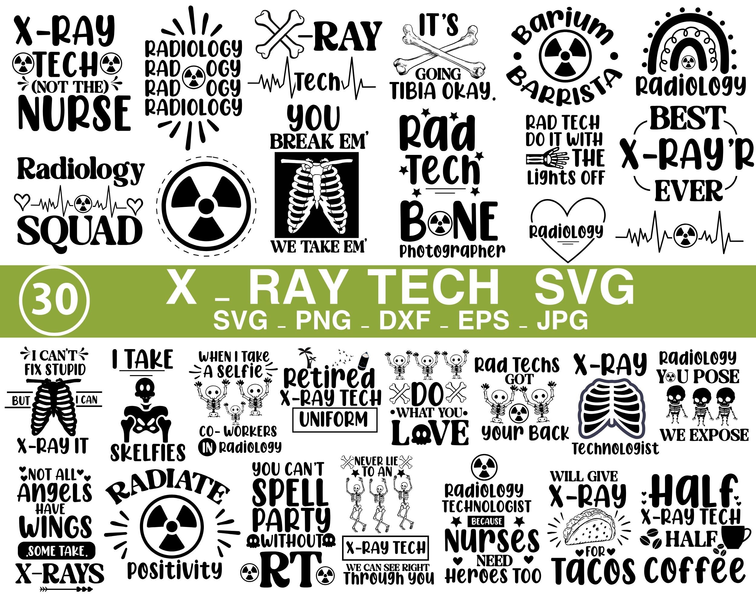 X Ray Tech SVG PNG Bundle Radiology Svg Bundle X Ray Technician Svg X ...