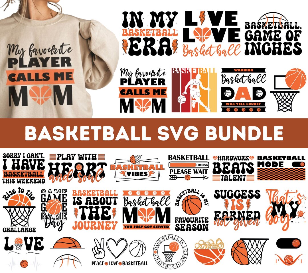 Basketball SVG Bundle Basketball Mom Svg Basketball Mom File Basketball ...
