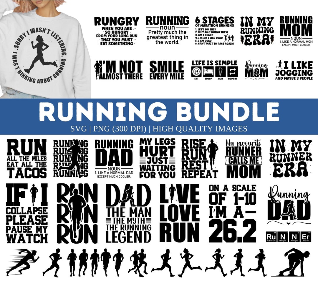 Running SVG Bundle| Runner Svg| Fitness Svg| Workout Svg| Run Svg ...