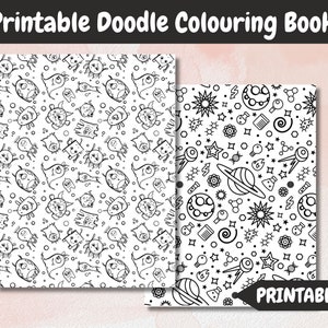 Kids Doodles Coloring Book, Doodles Printable Coloring Book, Print ...