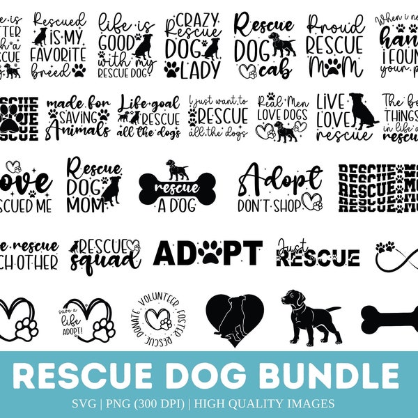 Rescue Dog - Etsy