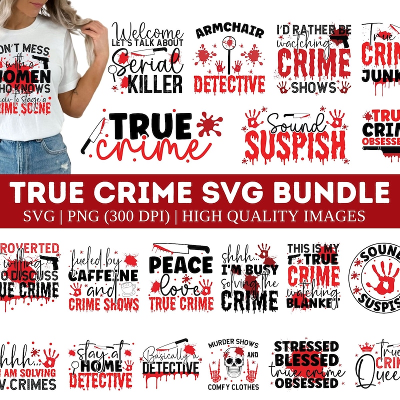 True Crime Svg - Etsy