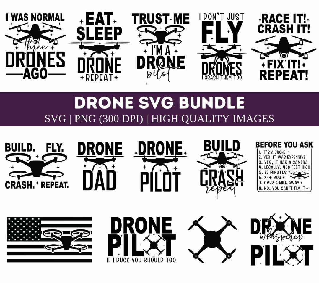Drone SVG Bundle, Drones PNG Bundle, Drone Pilot Svg, Drone Pilot Png ...
