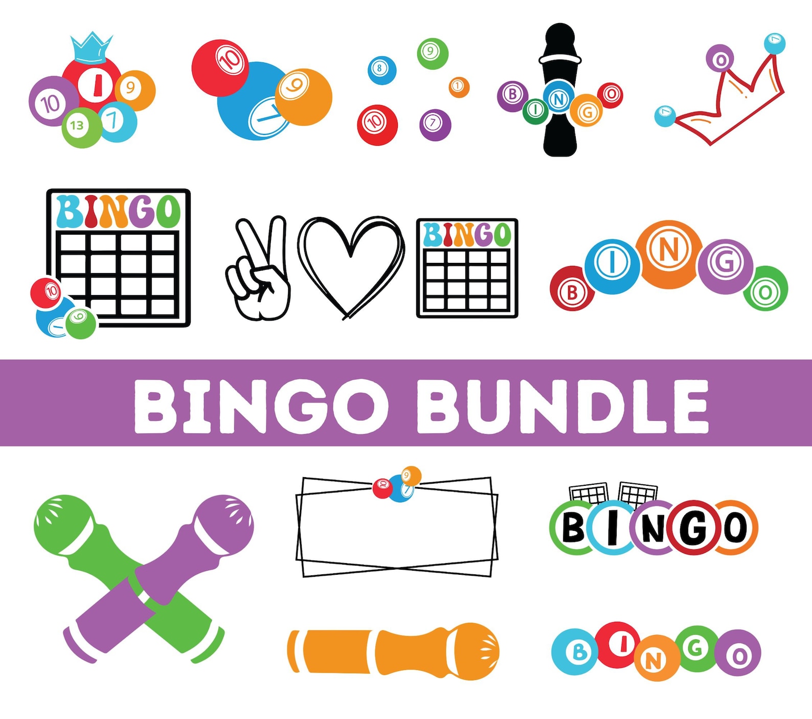 Bingo SVG PNG Bundle Bingo Balls Svg Bingo Card Svg Bingo Dauber Svg ...
