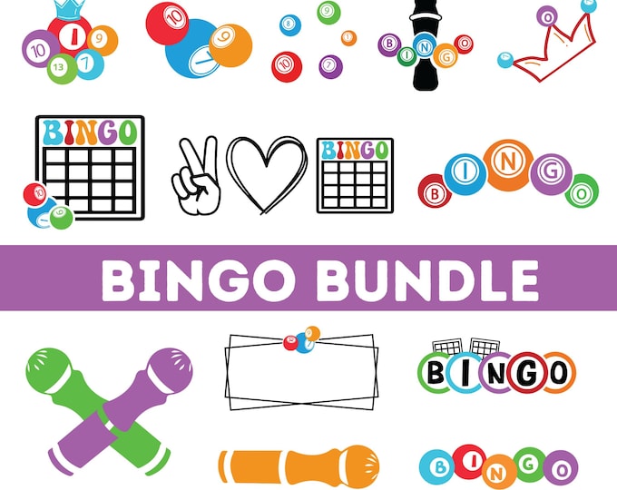 Bingo Black SVG, Bingo Balls Svg, Bingo Card Svg, Bingo Dauber Svg ...