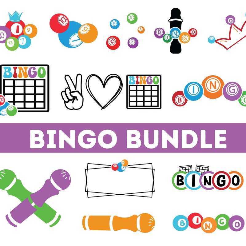 Bingo Cards Svg - Etsy
