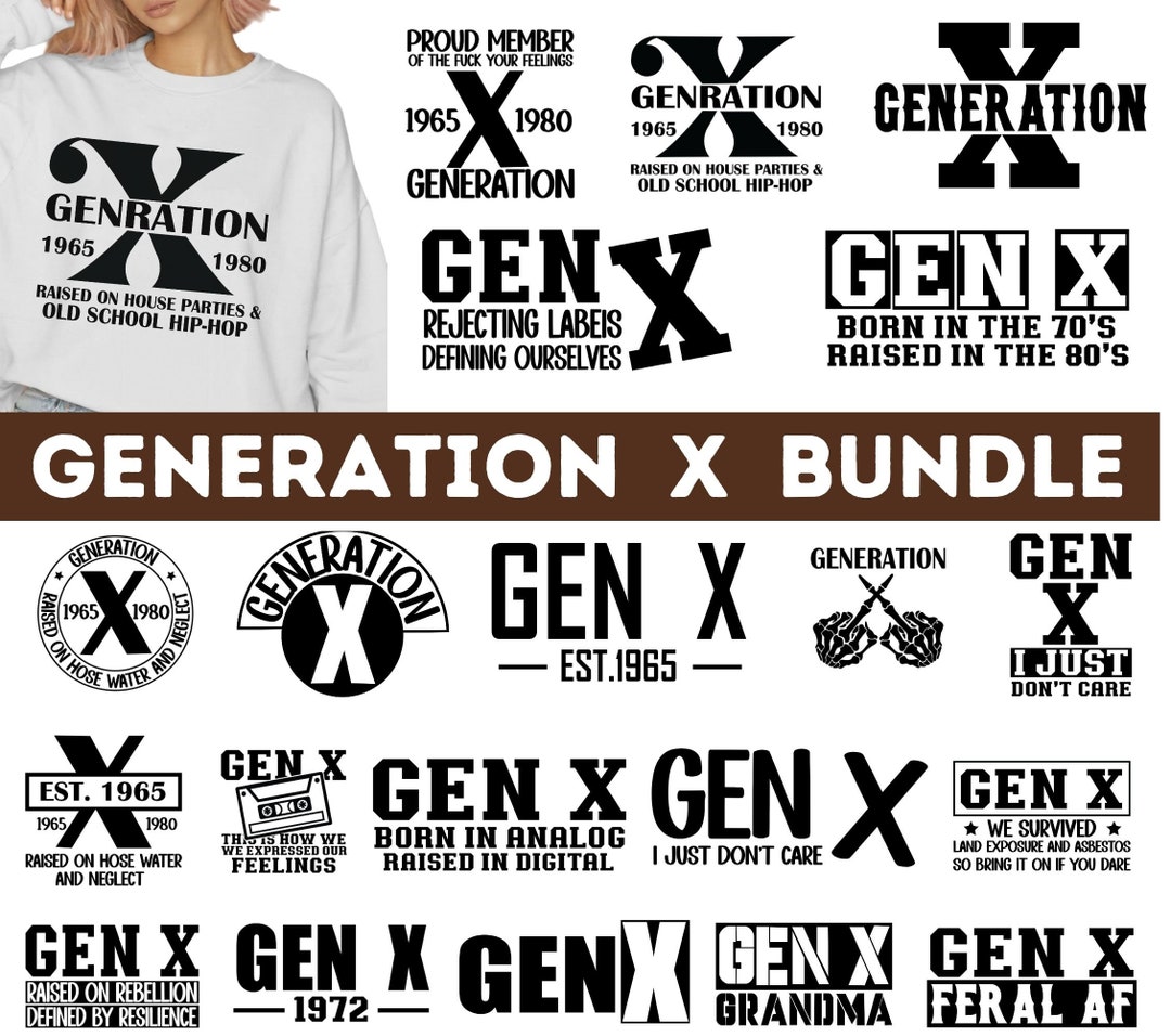 Gen X SVG Bundle| Gen X PNG Bundle| Retro Gen X Svg Bundle| Gift for ...