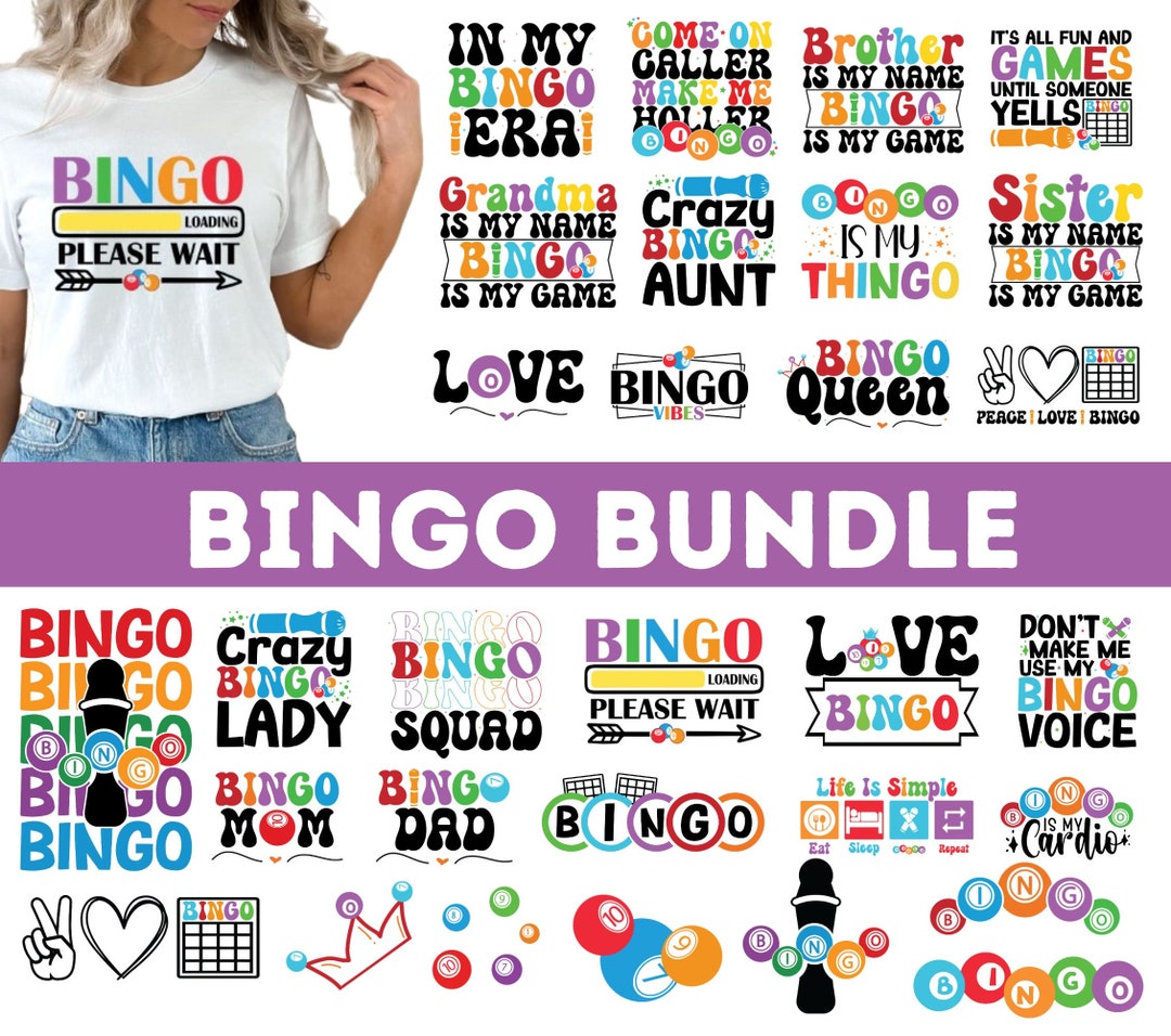 Bingo SVG Bundle| Bingo Svg| Bingo Player Svg| Bingo Lady Svg| Bingo ...
