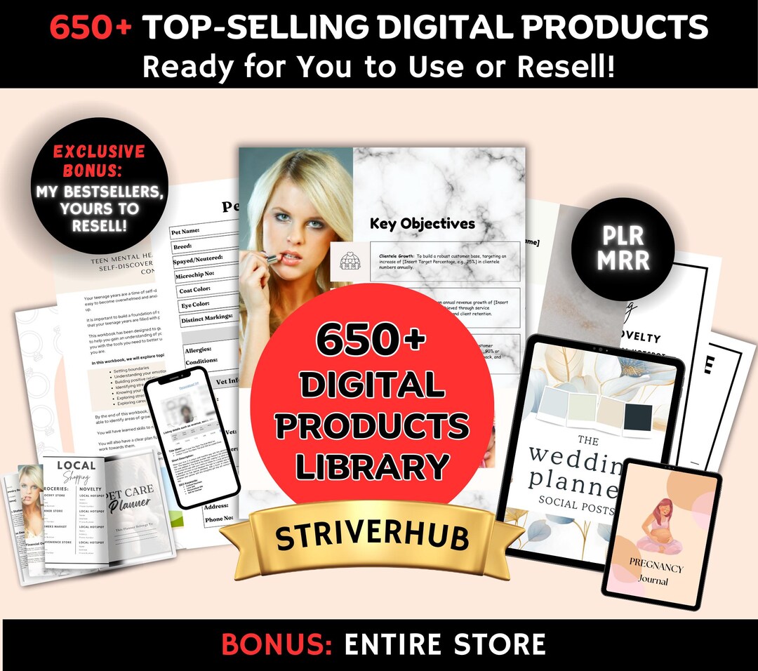 Bestseller Canva Templates Library Done for You, Mrr Digital Products ...