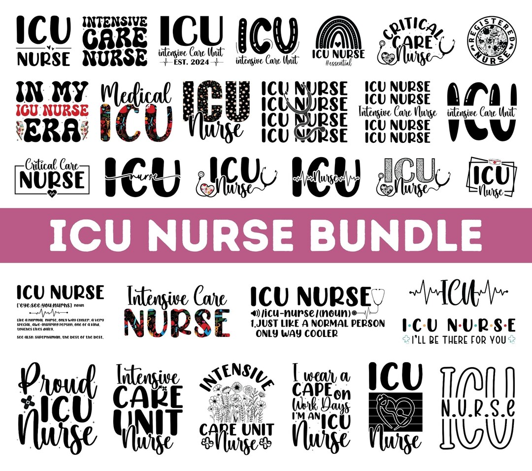 ICU SVG PNG Bundle| Medical Svg| Nurse Svg Bundle| Stethoscope Svg ...
