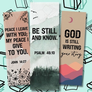 Christian Bookmarks Bundle, Reading Svg, Bookish Svg, Printable Floral ...