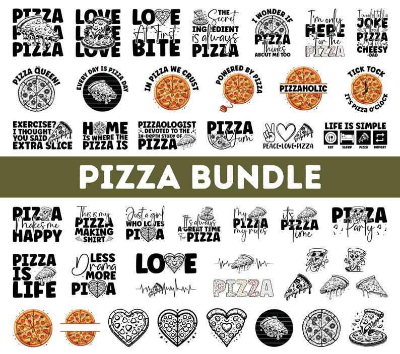 Pizza SVG PNG Bundle| Pizza Sayings Svg| Pizza Svg| Pizza Clipart Png ...