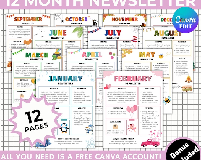 Best Preschool Themes Printable, Instant Download, Printable, Preschool ...