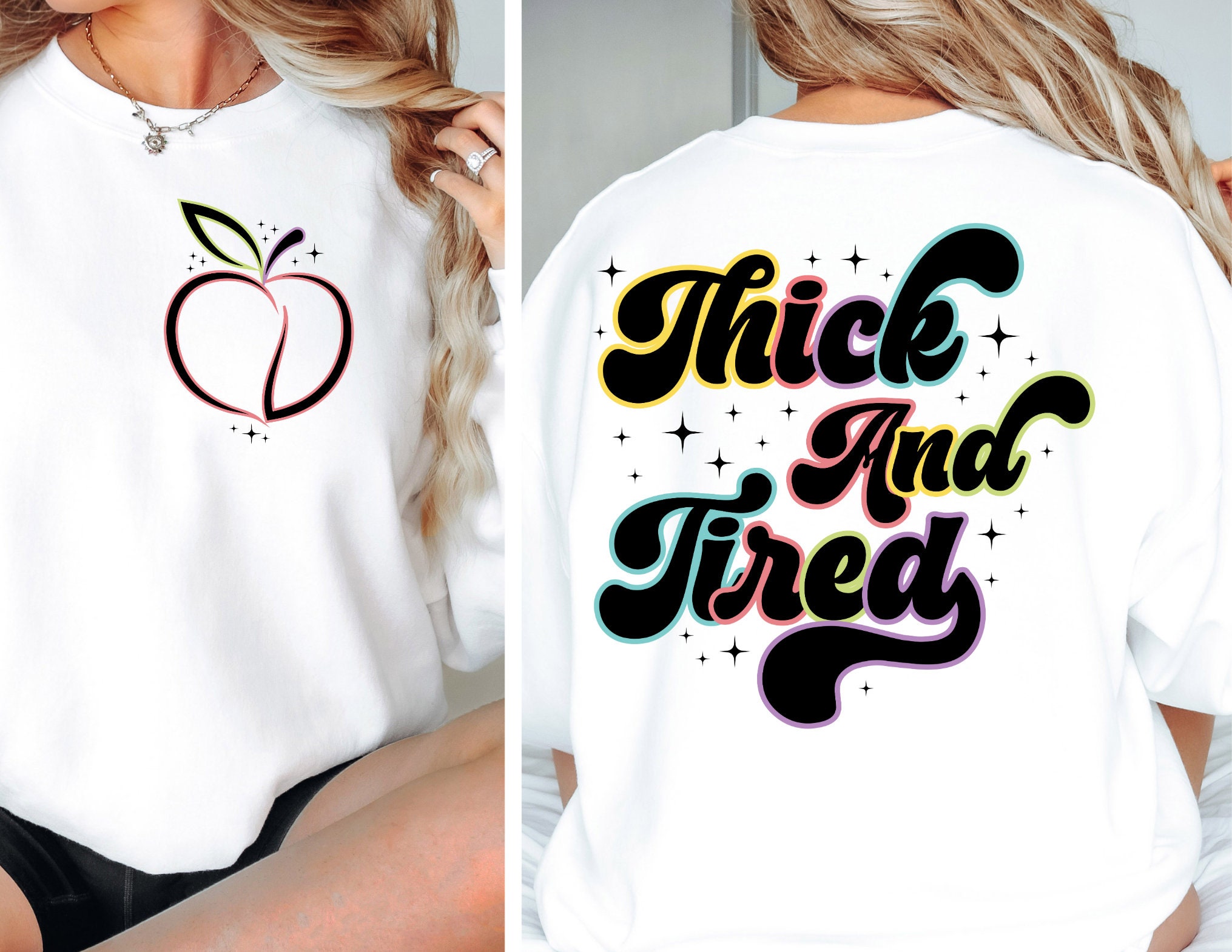 Thick and Tired SVG, Thick and Tired PNG, Thick Svg, Tired Svg, Neon ...