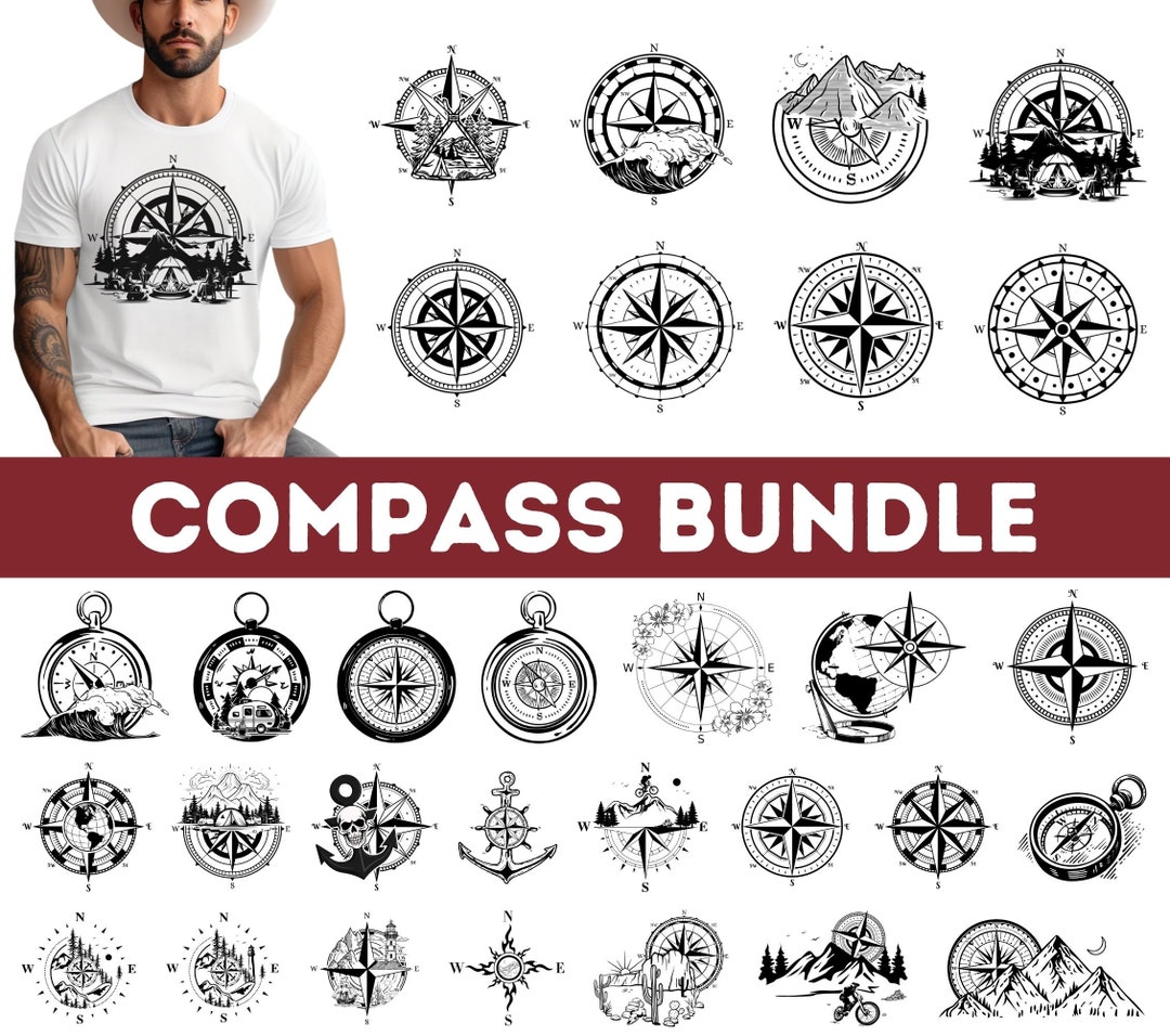 Compass Collection SVG PNG Bundle| Nautical Compass Svg| Compass ...