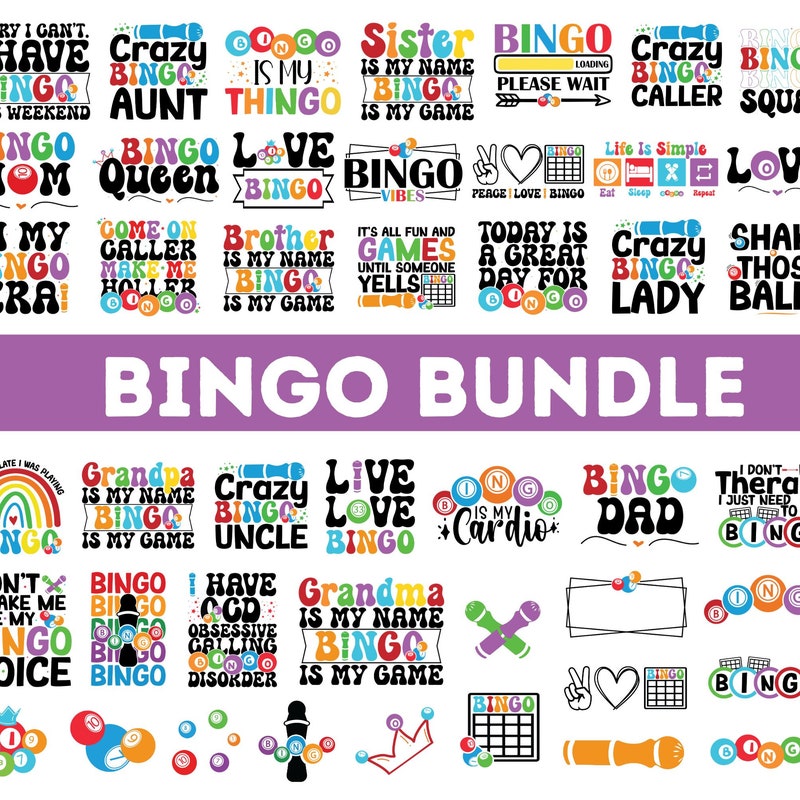 Template for Bingo Bags - Etsy UK