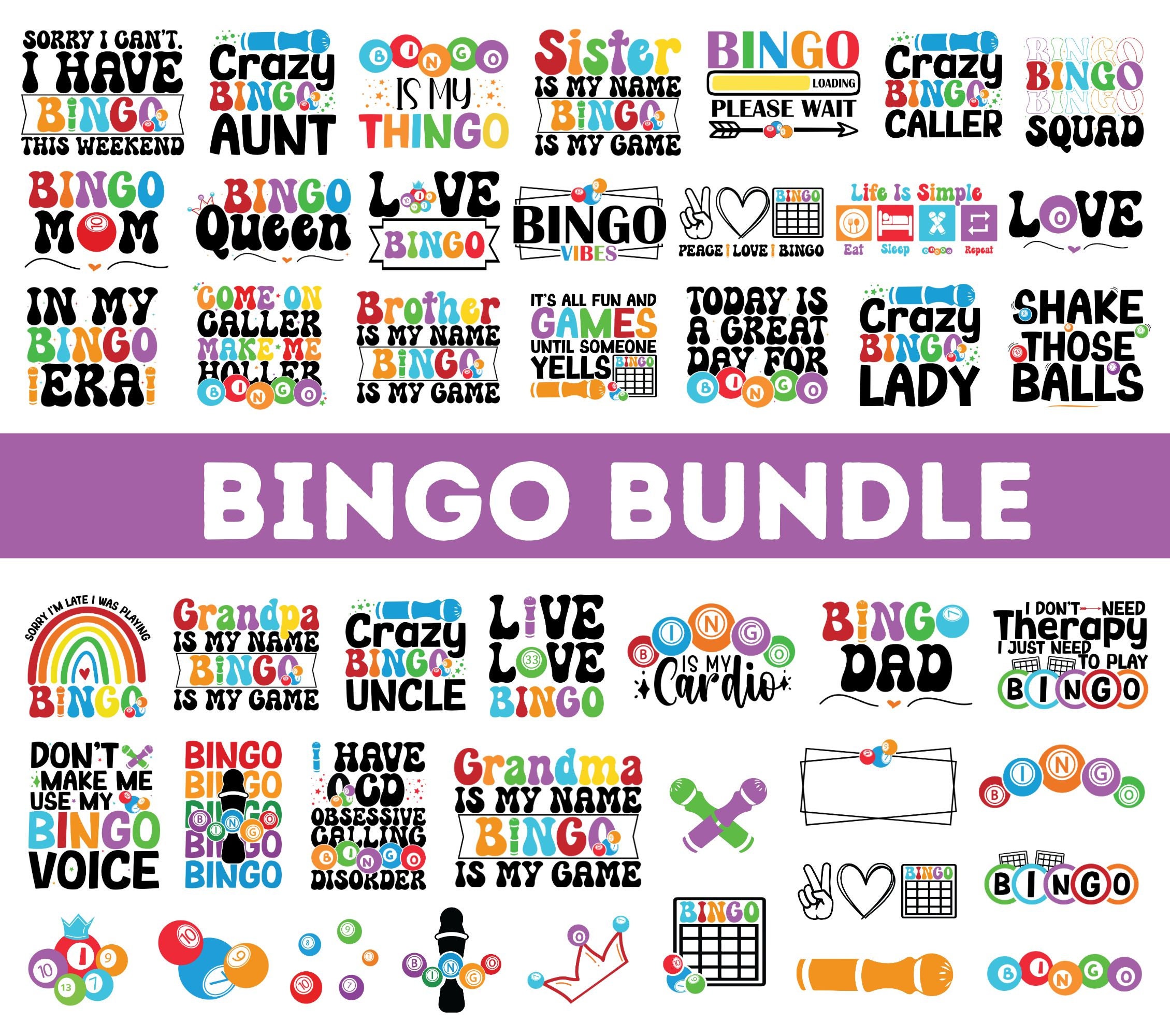 Bingo SVG PNG Bundle Bingo Png Card Svg Bing Player Svg Bingo Svg Bingo ...