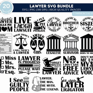Lawyer SVG PNG Bundle, Lawyer Png, Lawyer Shirt Svg, Law School Svg ...