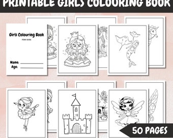 Princess Coloring Pages for Kids, 25 Coloring Pages, Princess Coloring ...