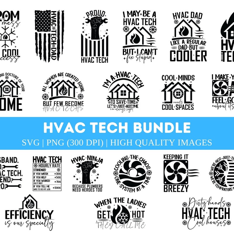 Hvac Technician Clip Art - Etsy