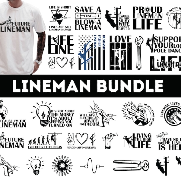 Lineman Svg - Etsy