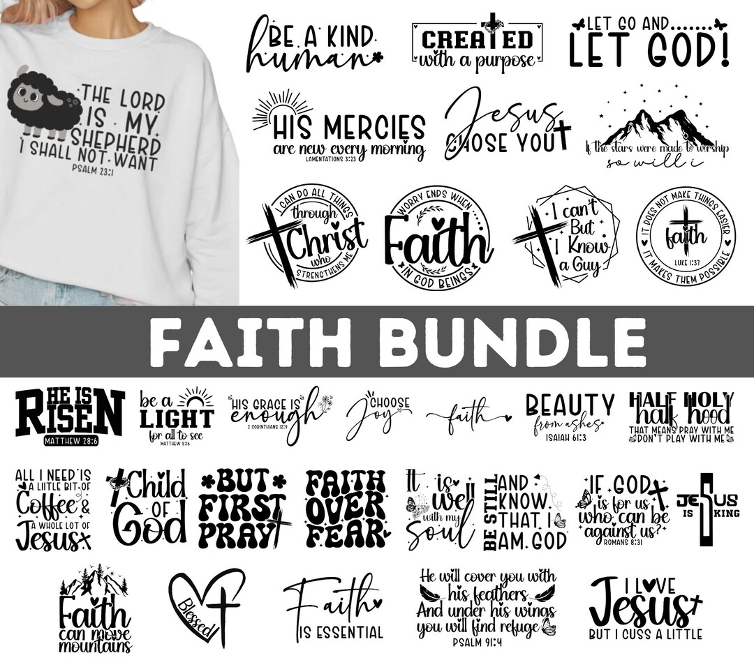 Christian SVG Bundle Faith SVG PNG Religious Svg Scripture Svg Bible ...