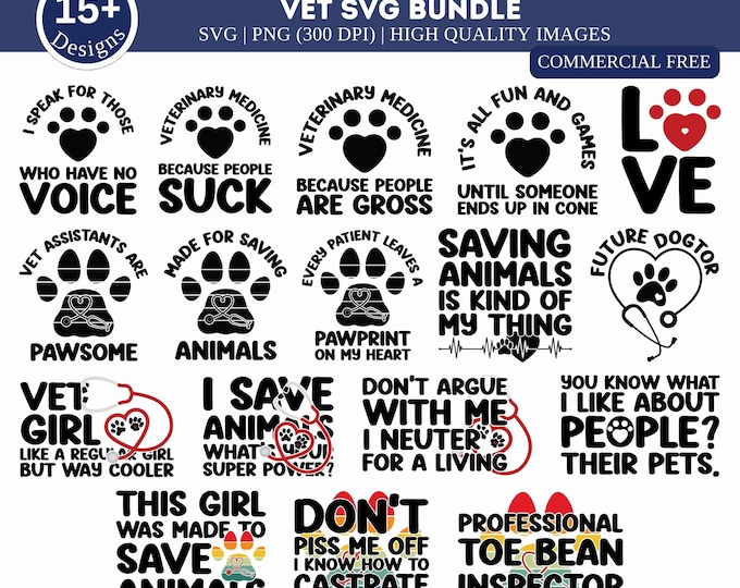 Veterinarian Monogram Svg, Paw Print Svg, Vet Tech, Split Name Frame ...