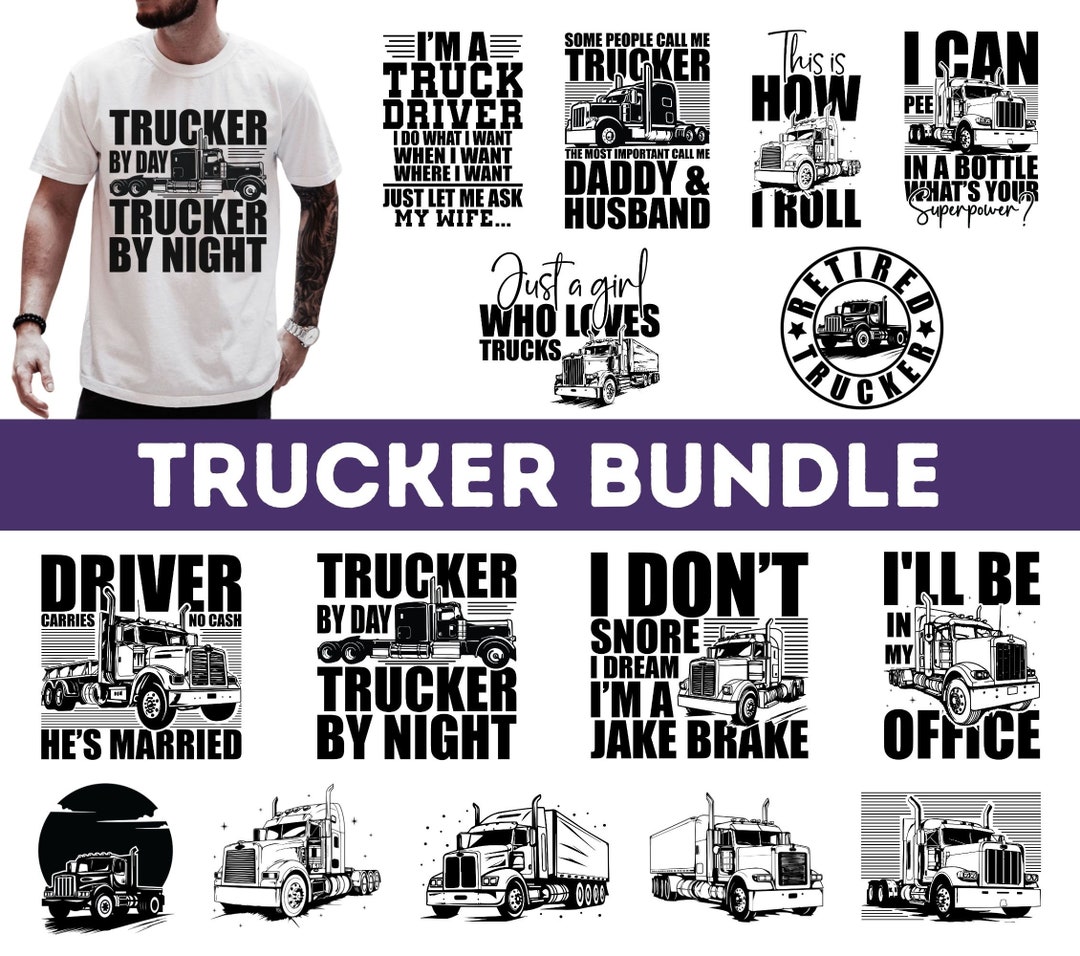 Truck Driver SVG Bundle| Trucker SVG Bundle| Trucking Svg| Trucking ...