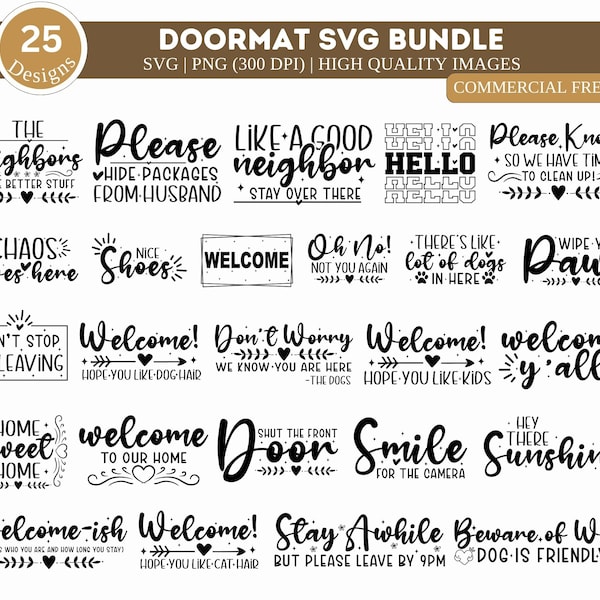 Doormat Cut File - Etsy
