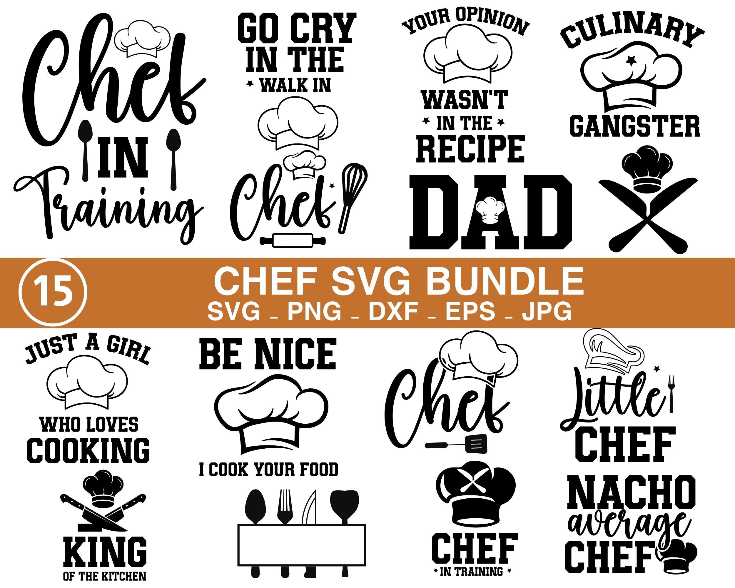 Chef SVG Bundle Chef PNG Bundle Baking Svg Bundle Cooking Svg Bundle ...