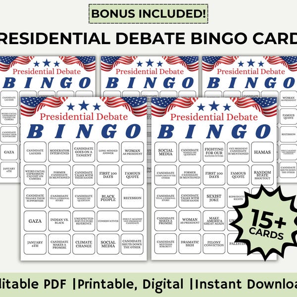 Trump Bingo Card - Etsy